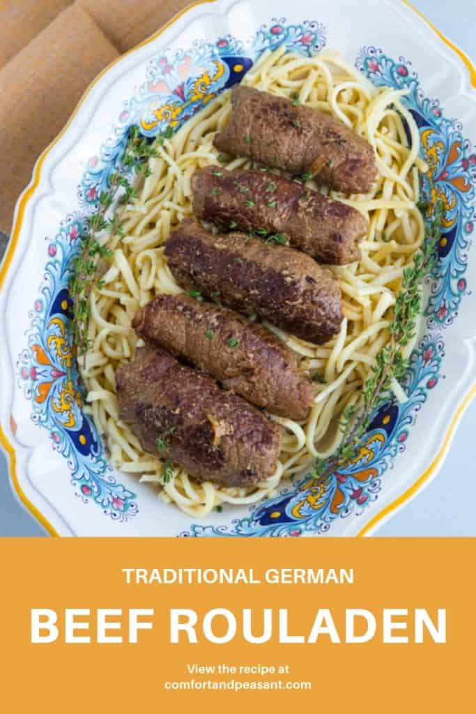 TRADITIONAL GERMAN BEEF ROULADEN - Comfort & Peasant